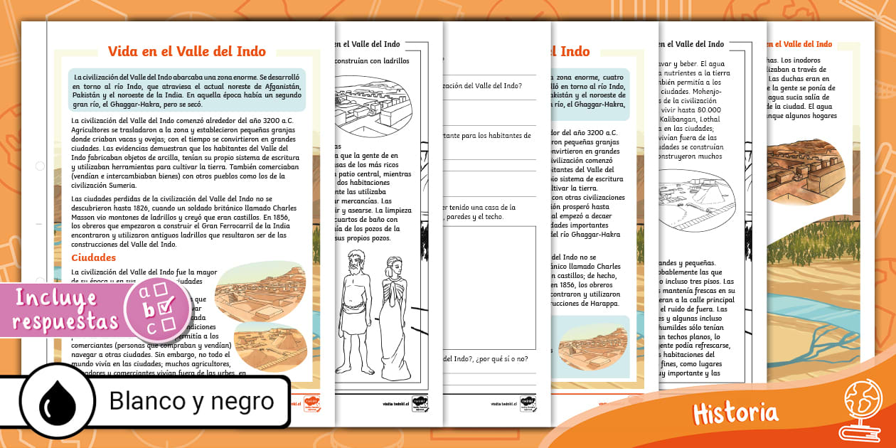 Comprensión Lectora | Civilización Valle del Indo | Historia