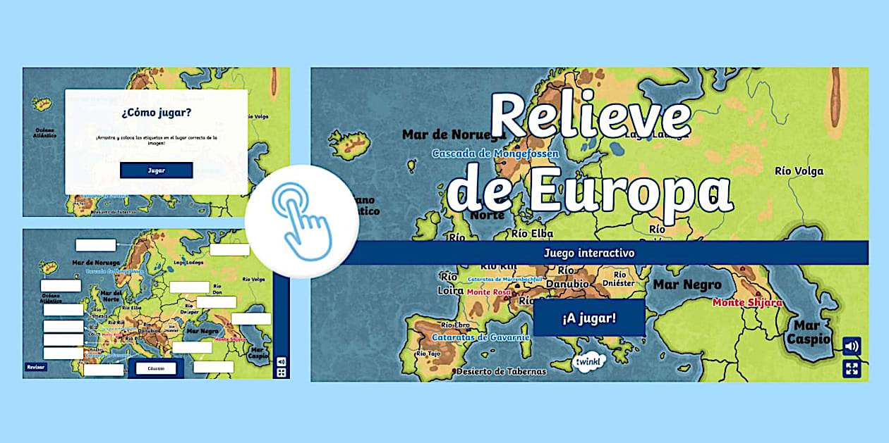 Juego interactivo: Relieve de Europa (l'enseignant a fait)