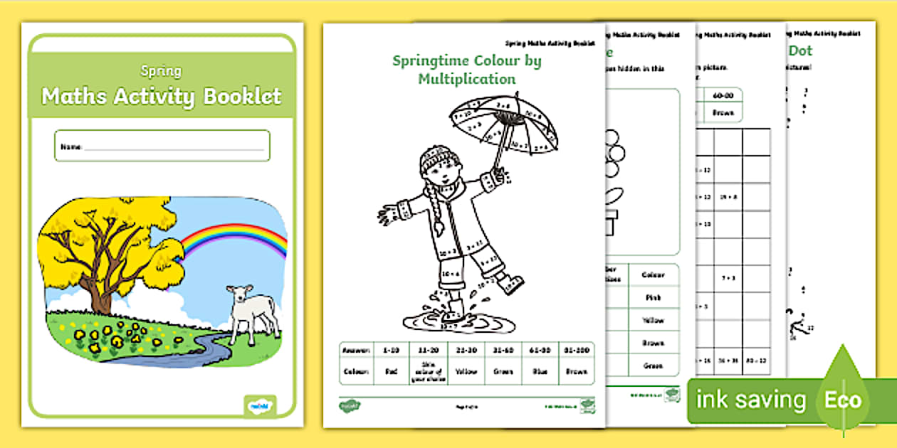 Year 2 Spring-Themed Maths Activity Booklet | Twinkl