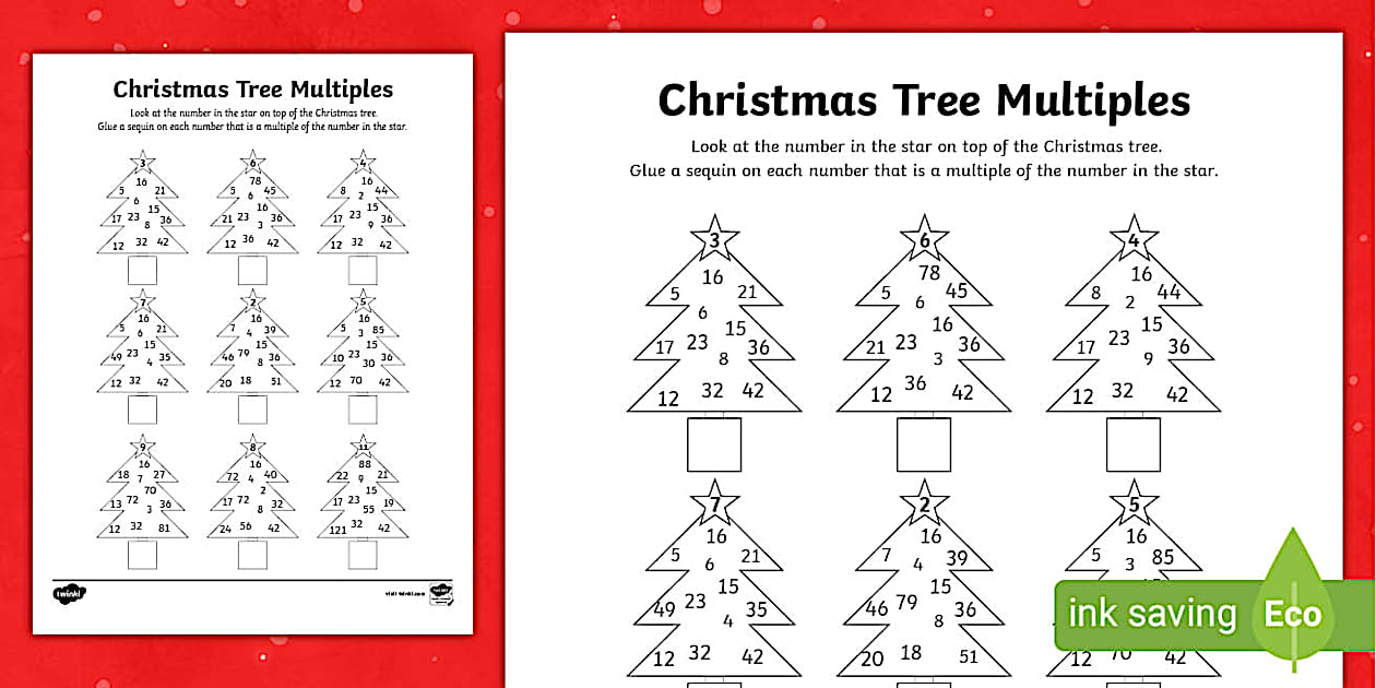 Christmas Tree Math | 4th Grade Resource | Twinkl USA