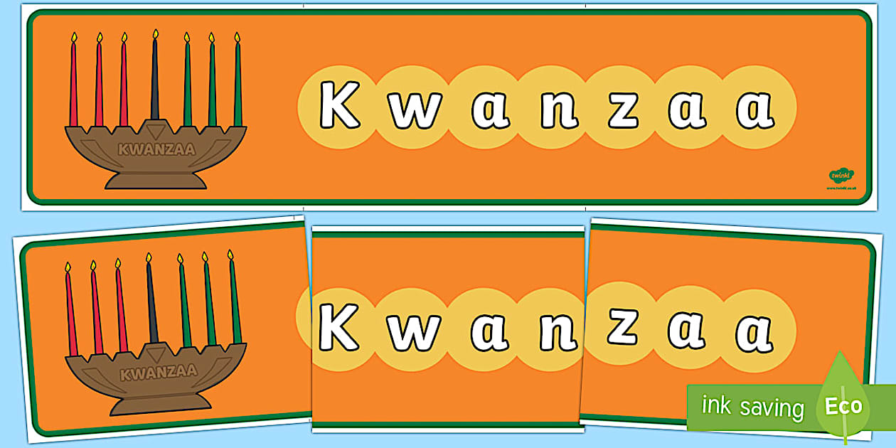 Kwanzaa Display Banner (teacher made) - Twinkl