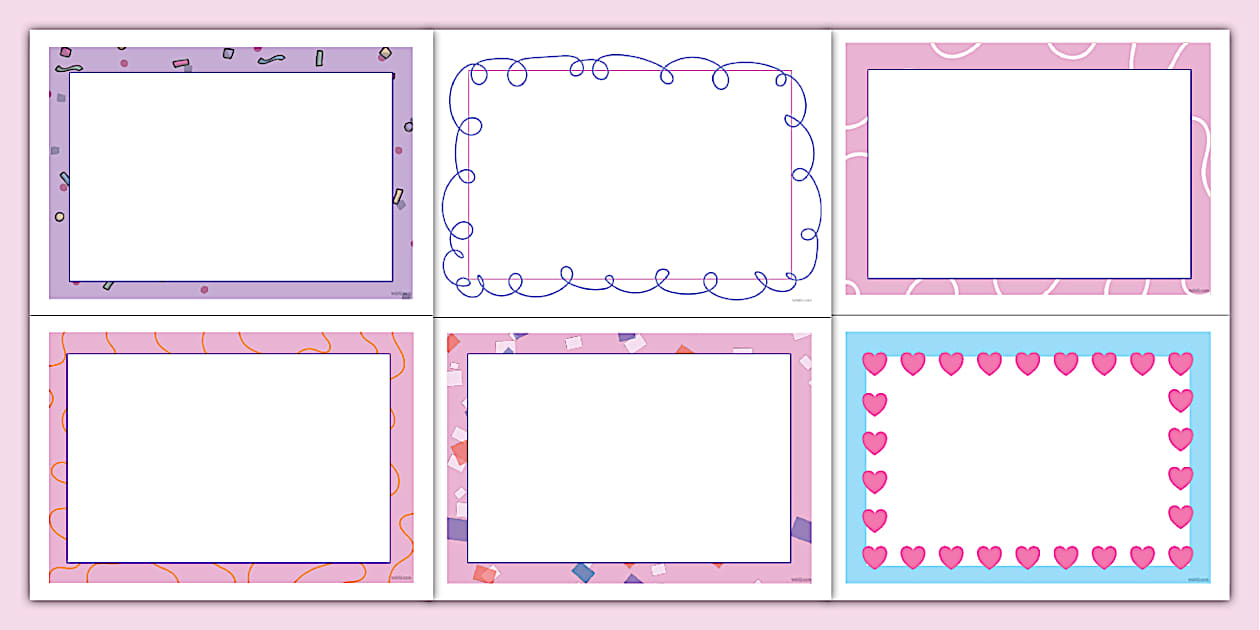 Mother's Day Card Inserts - Landscape Blank (teacher made)