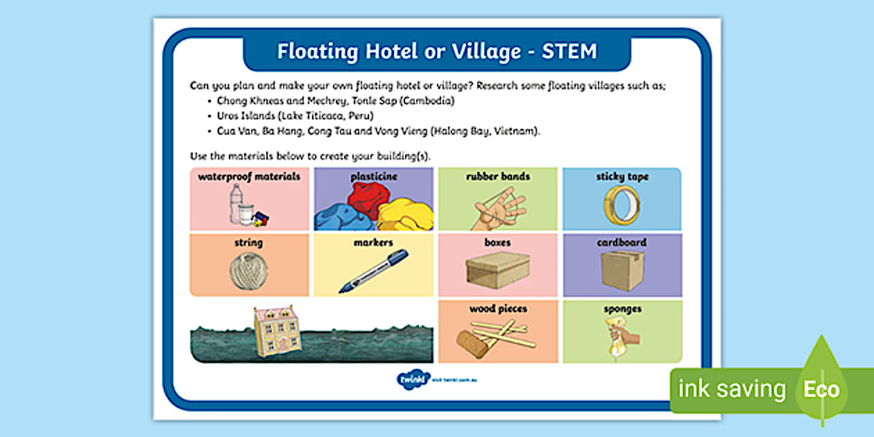 Floating Buildings STEM Activity (teacher made) - Twinkl