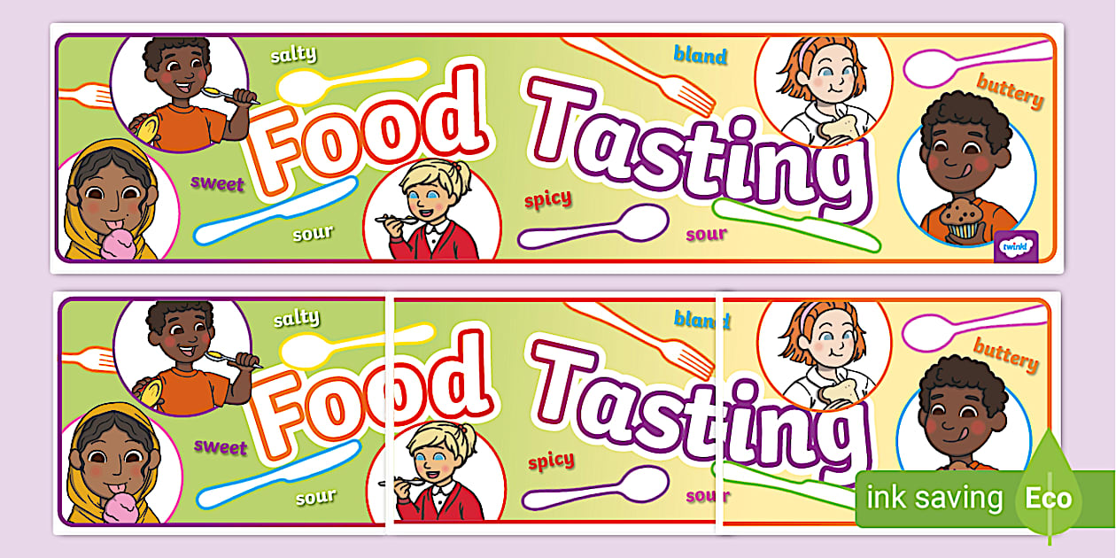 Food Tasting Display Banner (teacher made) - Twinkl