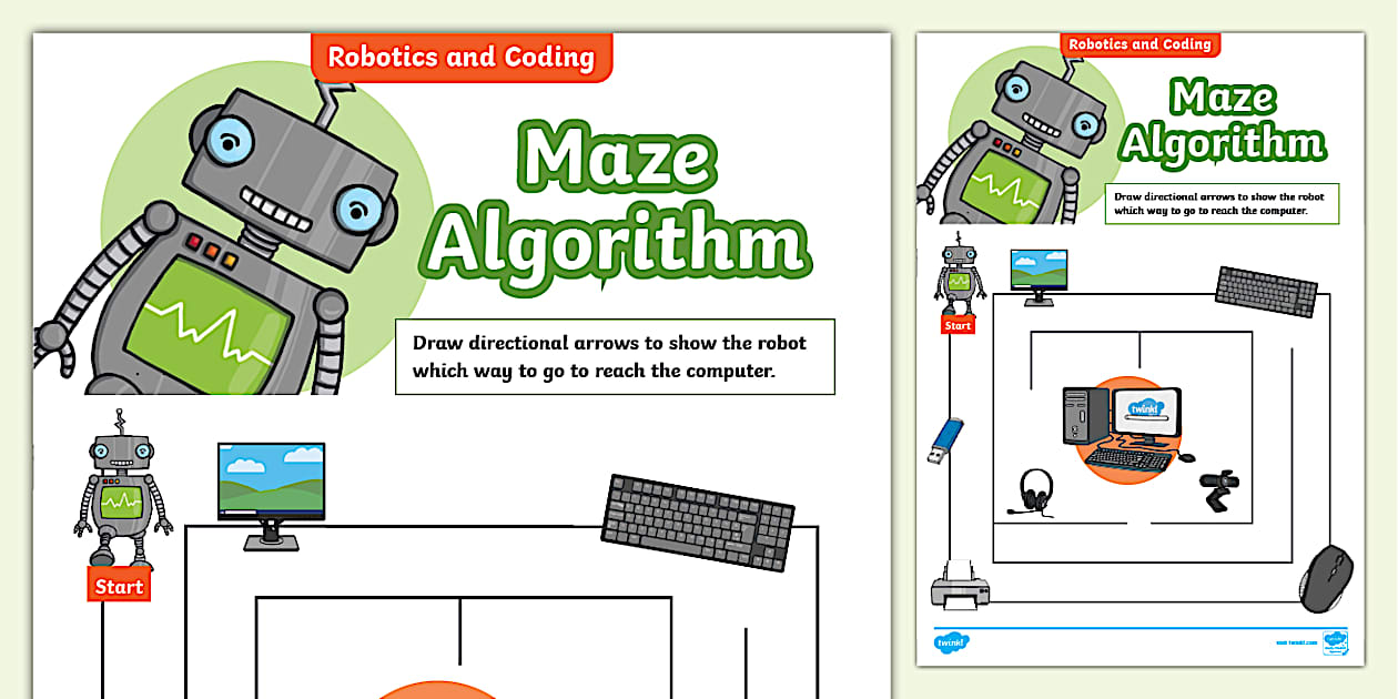 Grade R Robotics and Coding - Algorithms - Robot Maze