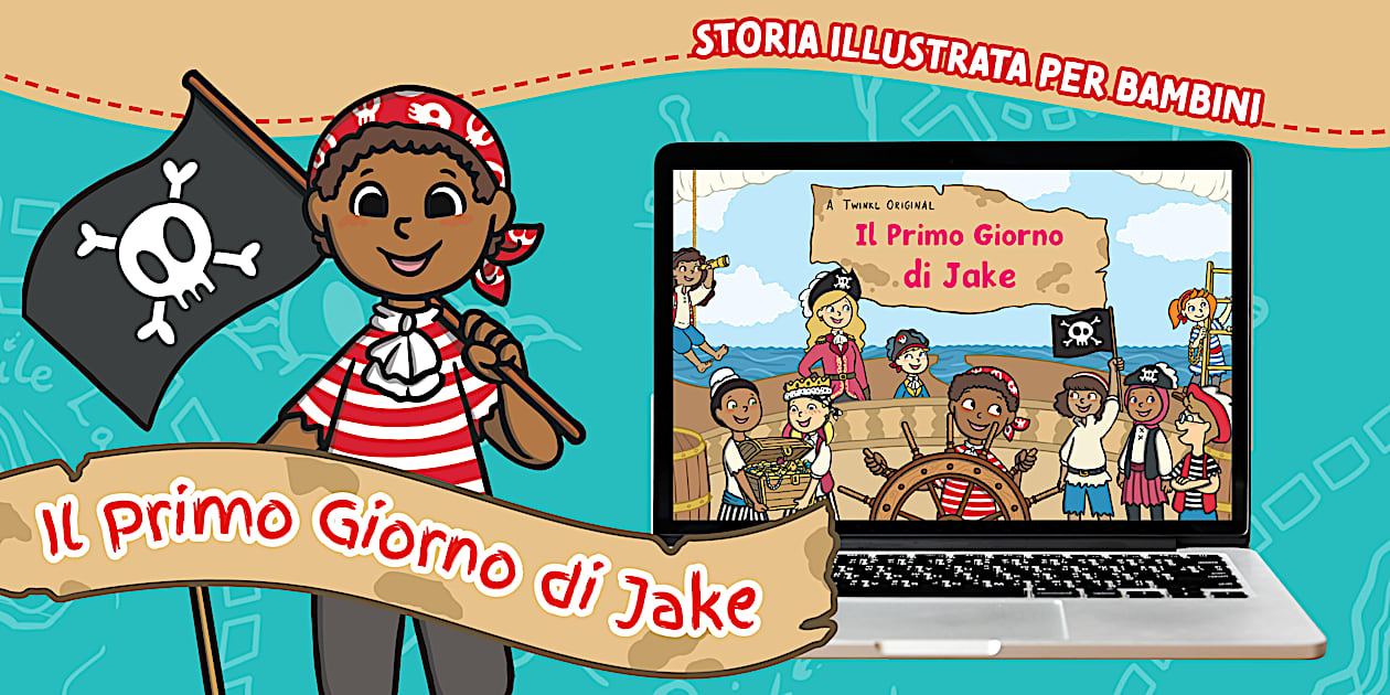 Il Primo Giorno di Jake - Storia Illustrata per Bambini
