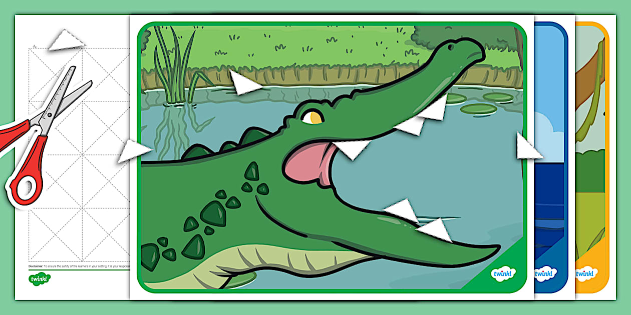 Cutting Triangles: ECE Cutting and Pasting Activity - Twinkl