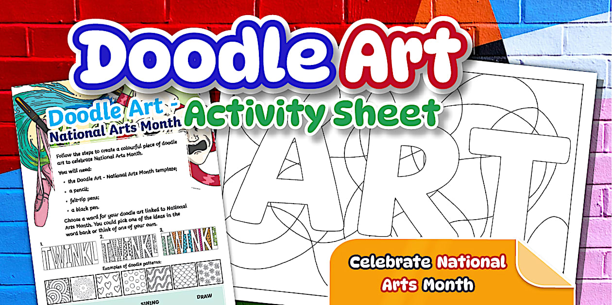Doodle Art Activity Sheet: National Arts Month