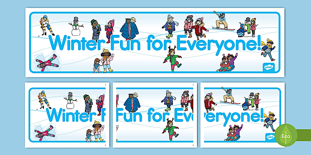 Winter Display Banner (teacher made) - Twinkl