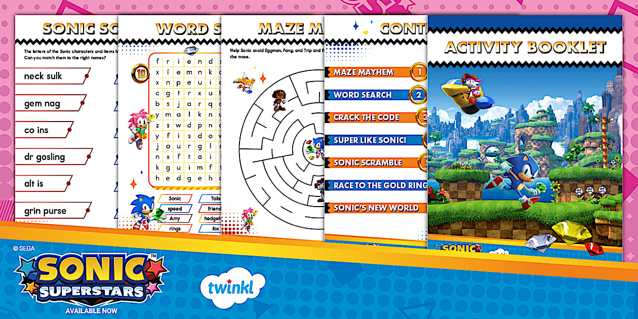 Sonic: Activity Booklet for K-2nd Grade