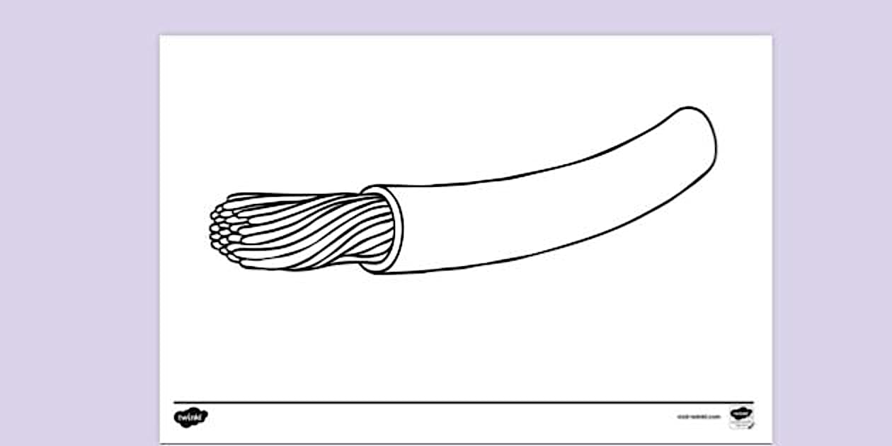 wire insulator Colouring | Colouring Sheets (Teacher-Made)