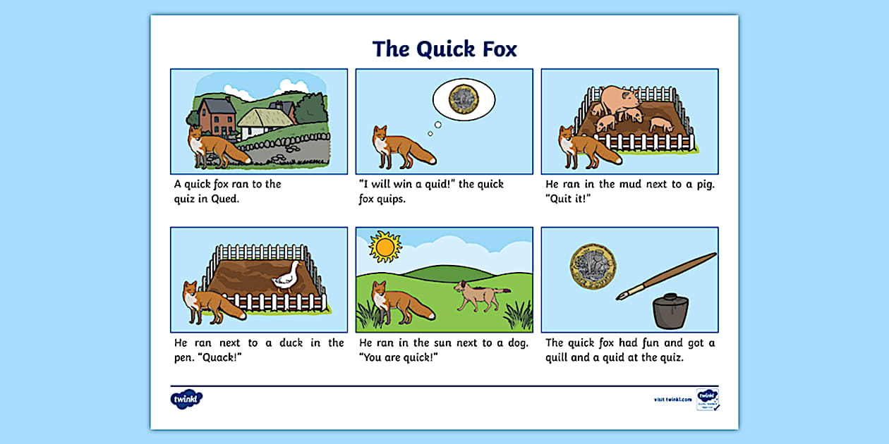 Black and White ‘Qu’ Sentences: Phoneme Spotter Story