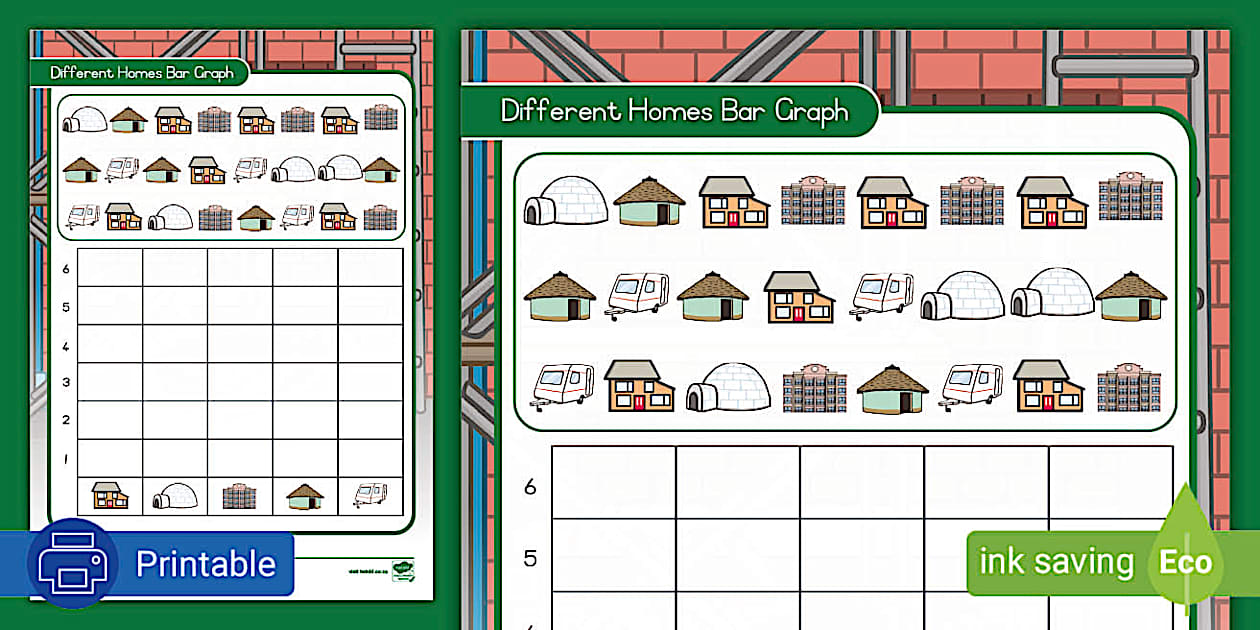 Grade R Data Handling Different Homes Bar Graph - Twinkl Grade R Data Handling Different Homes Bar Graph - Twinkl
