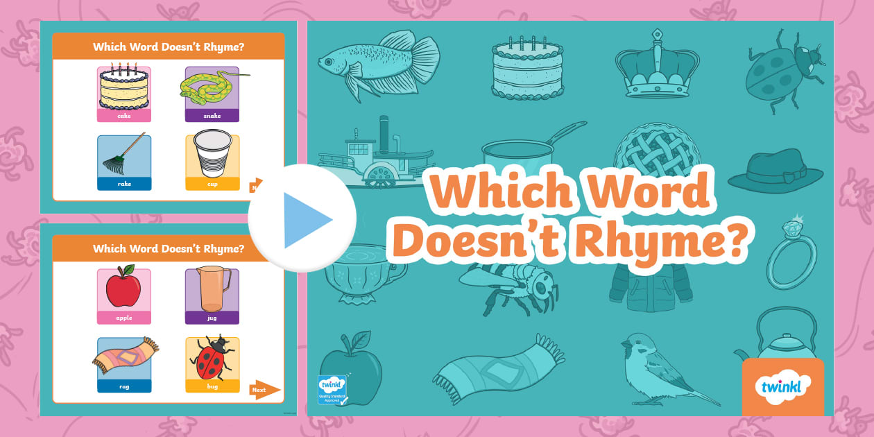 Which Word Doesn't Rhyme? PowerPoint (teacher made) - Twinkl