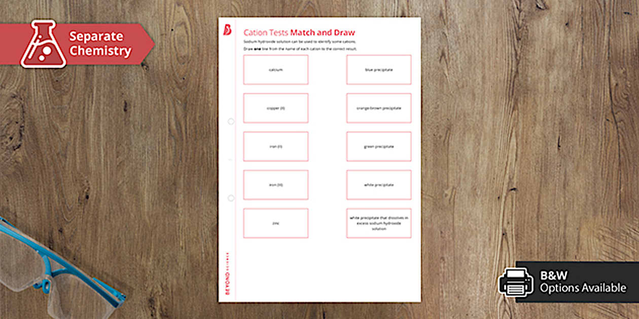Cation Tests Match and Draw | OCR Chemistry | Beyond