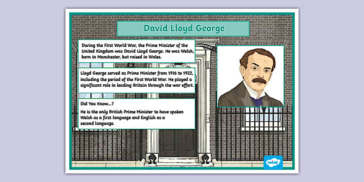 David Lloyd George: Prime Minister During the First World War Display ...
