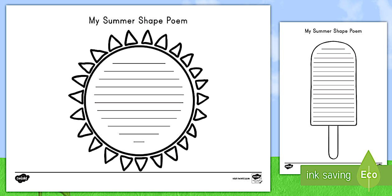 Shape Poems for Kids | ELA Teaching Resources | Twinkl USA