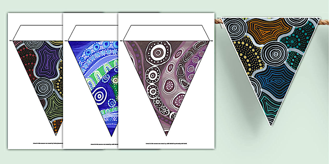 Indigenous Artwork Bunting (teacher made) - Twinkl