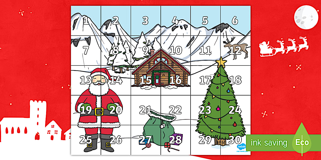 Christmas Themed Mat (Compatible with Bee-Bot) - Winter Themed Bee Bot Mat