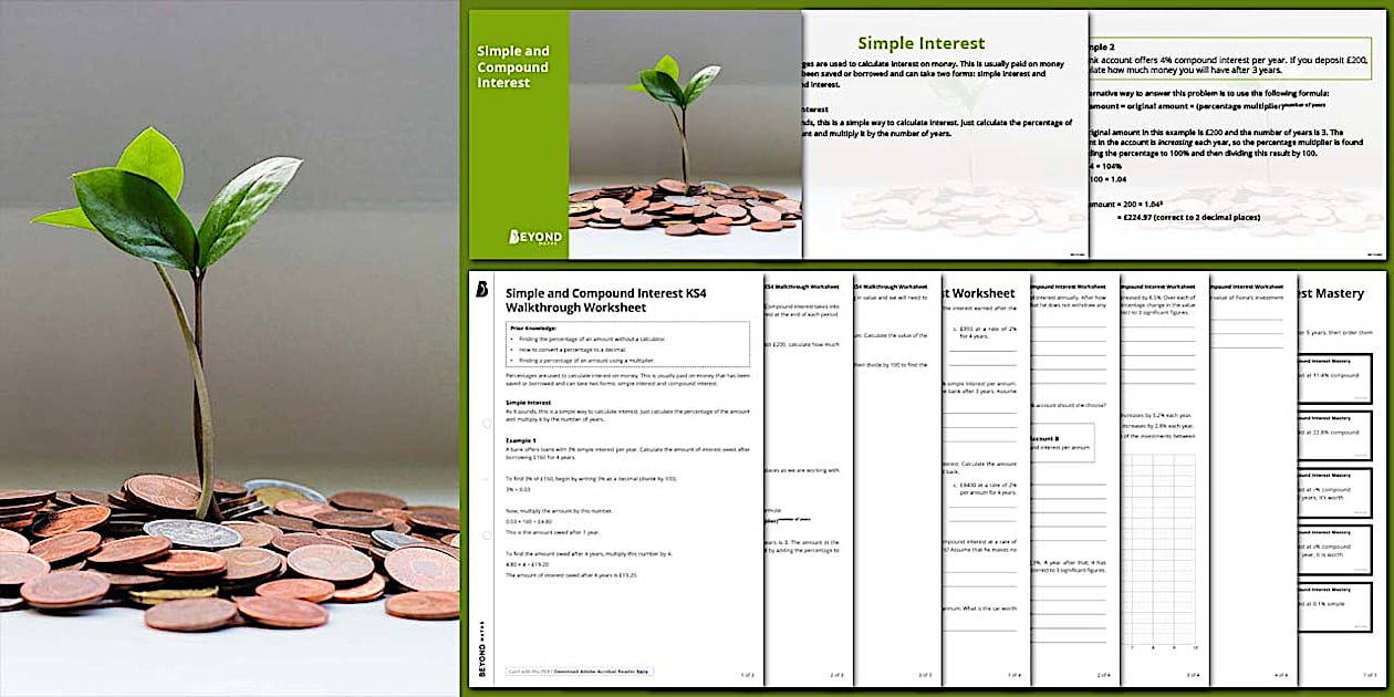 👉 Compound Interest Resource Pack | GCSE Maths | Beyond