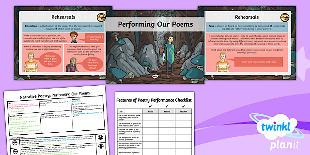 Animals: Jabberwocky: Narrative Poetry 4 Y5 Lesson - Twinkl