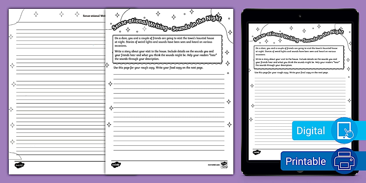 Eighth Grade Sense-sational Writing - Sounds in the Night