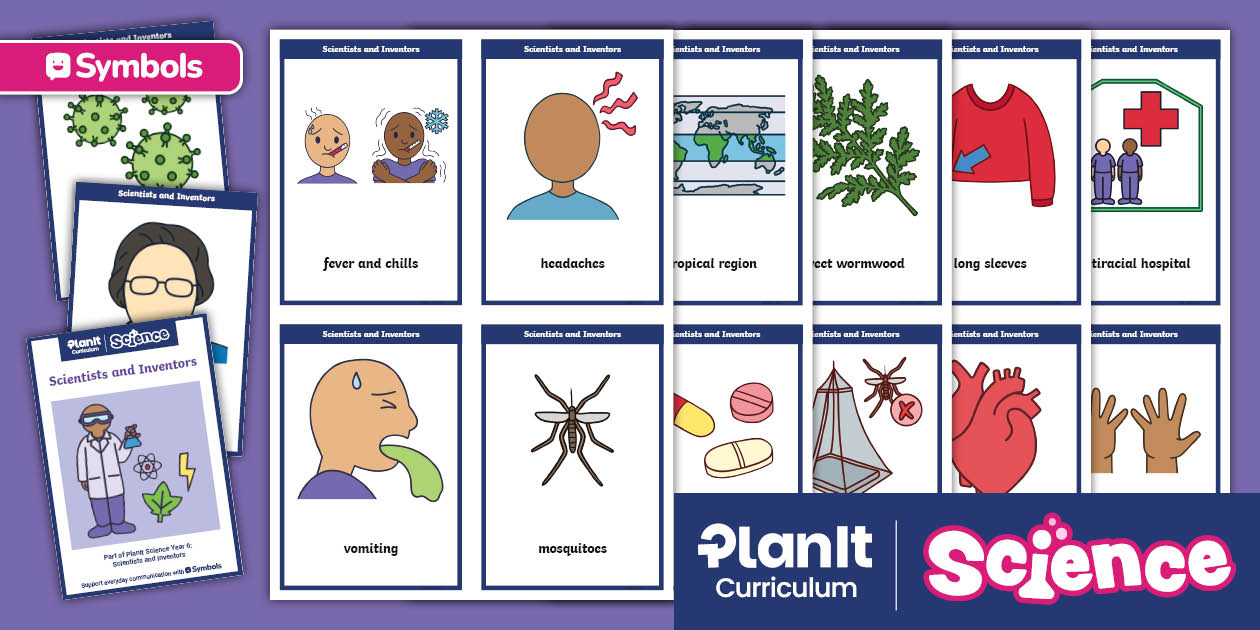 Twinkl Symbols: Scientists and Inventors: Year 6: Flashcards
