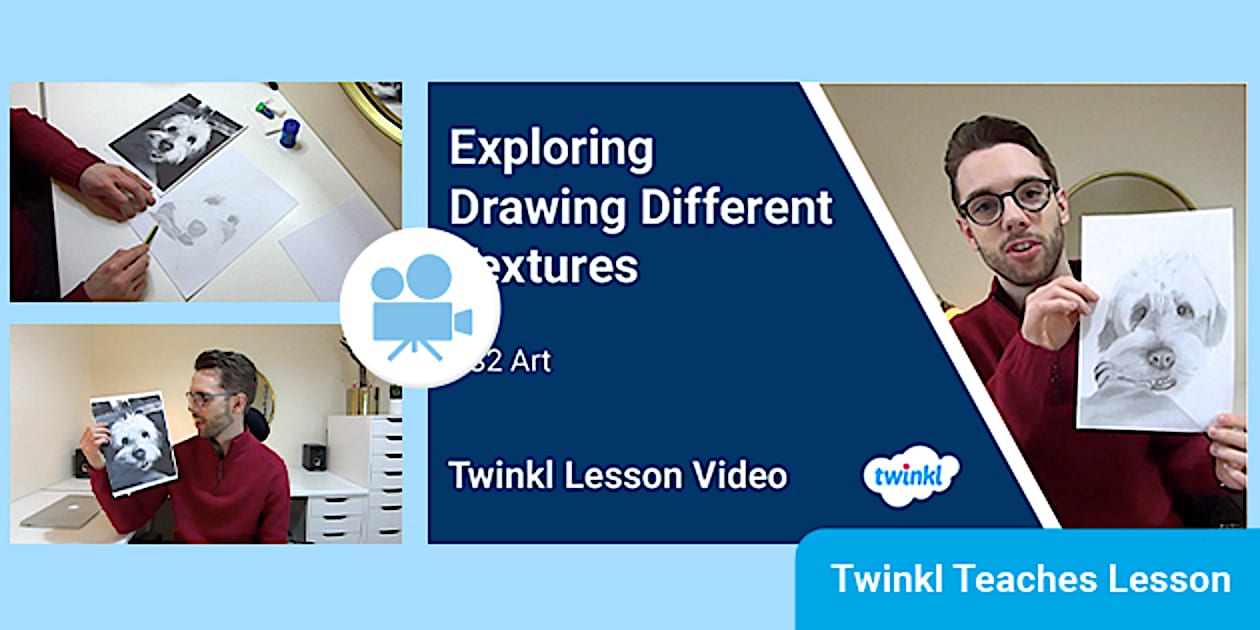 KS2 (Ages 7-11) Art: Drawing Different Textures Video Lesson