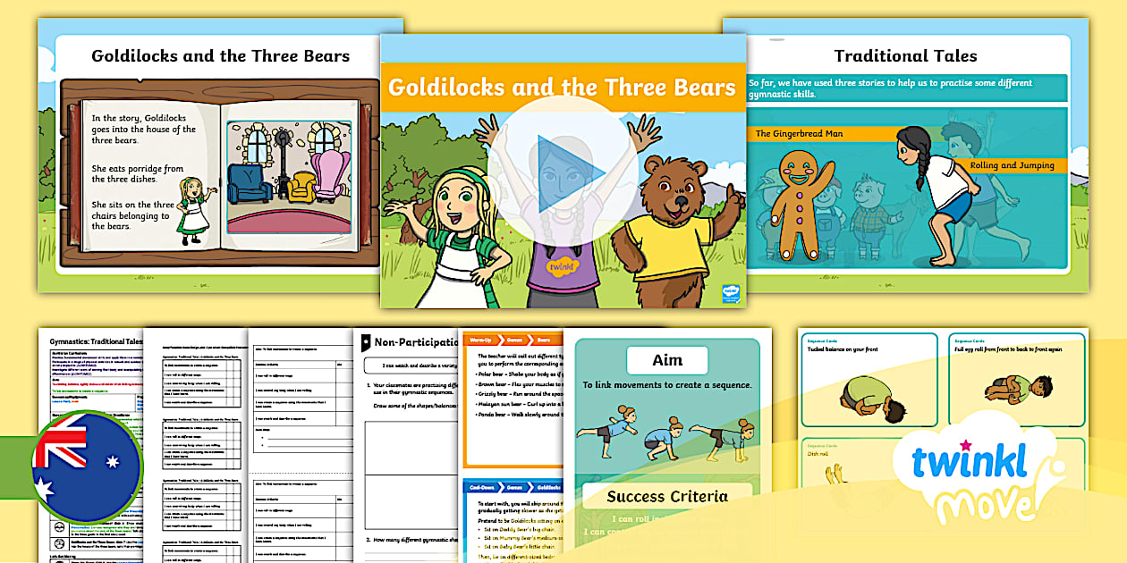 Gymnastics Traditional Tales: Goldilocks and the Three Bears