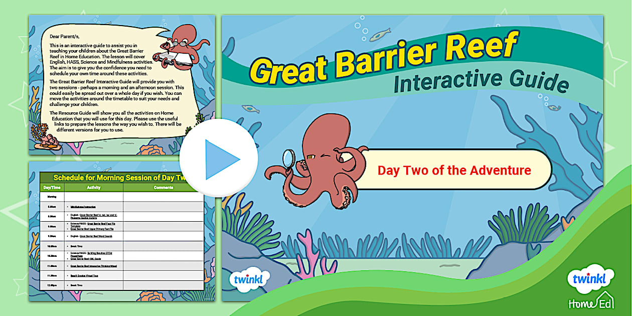 Great Barrier Reef Interactive Guide: Day 2 (teacher made)