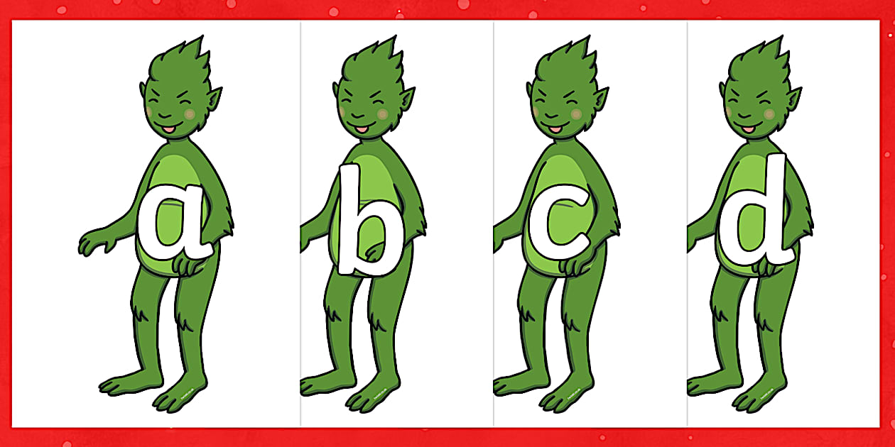 The Christmas Imp A-Z Display Alphabet Line (teacher made)