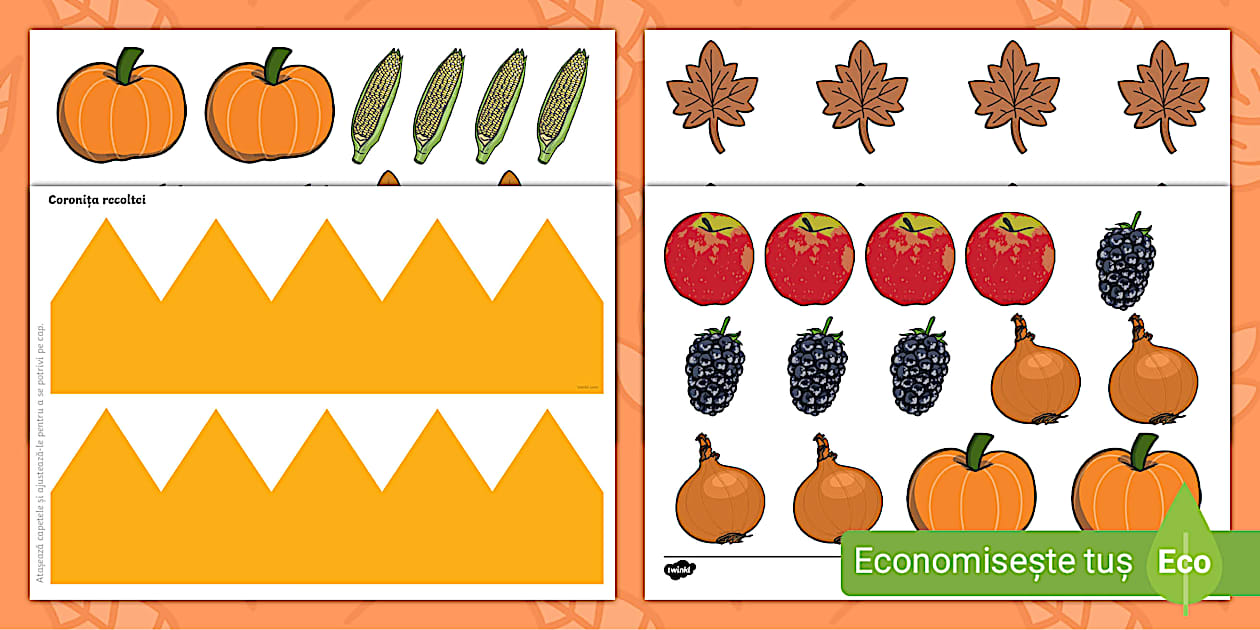 Recolta de toamnă – Coroniță (Lehrer gemacht) - Twinkl