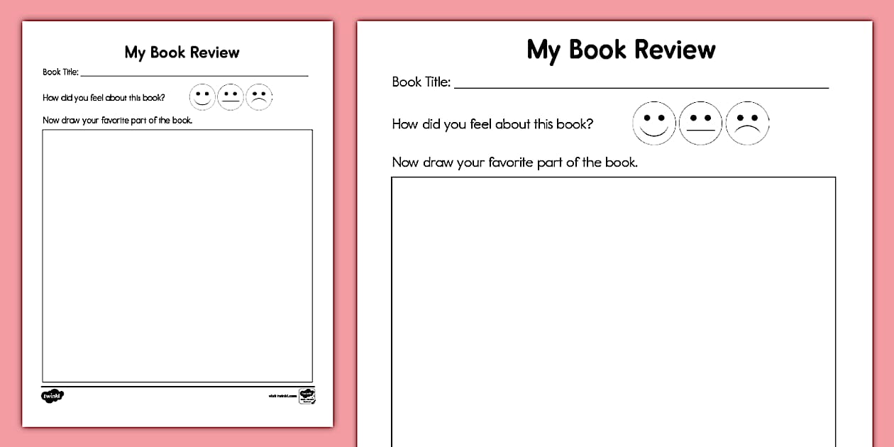 Book Report Template | Printable ELA Resources | K-2