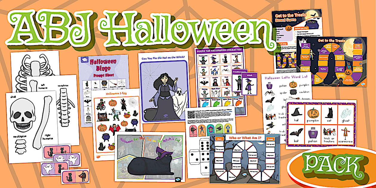 Pack: Juegos Halloween en Inglés (ABJ)