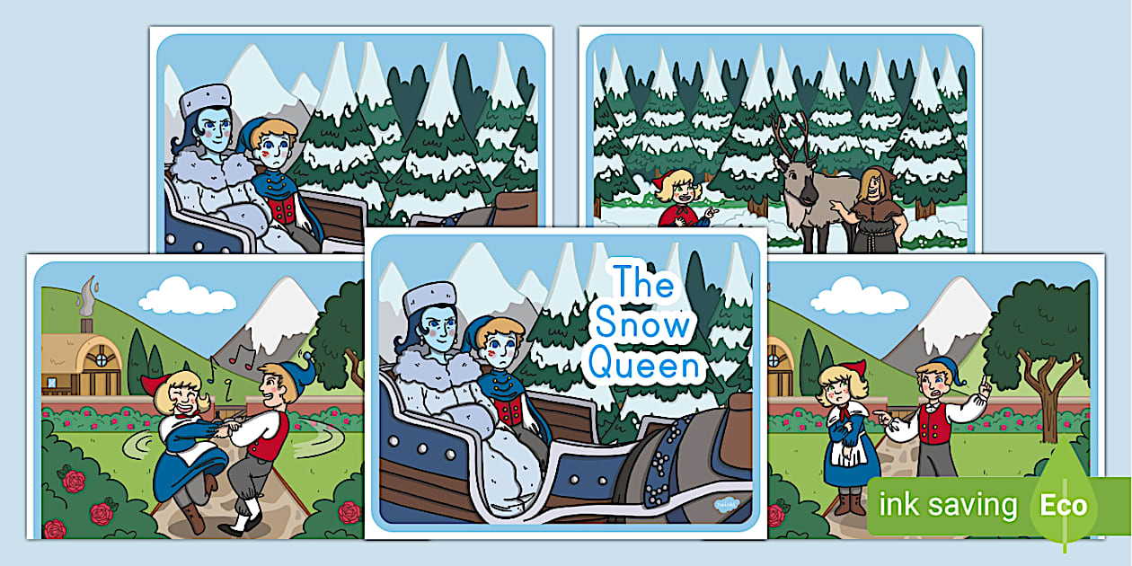 The Snow Queen Story Sequencing Pages (teacher made)