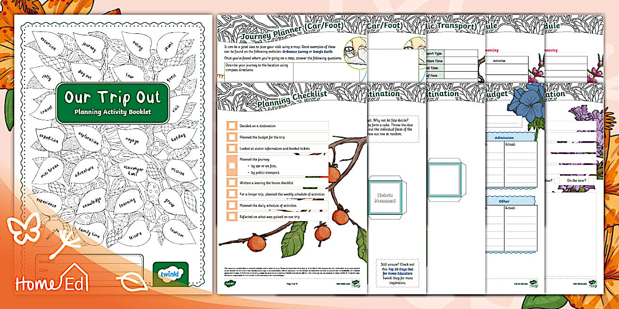 Our Trip Out Planning Activity Booklet (teacher made)