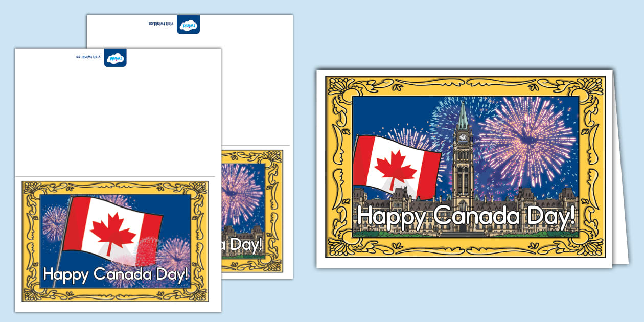 Canada Day Greetings Card - Twinkl Events
