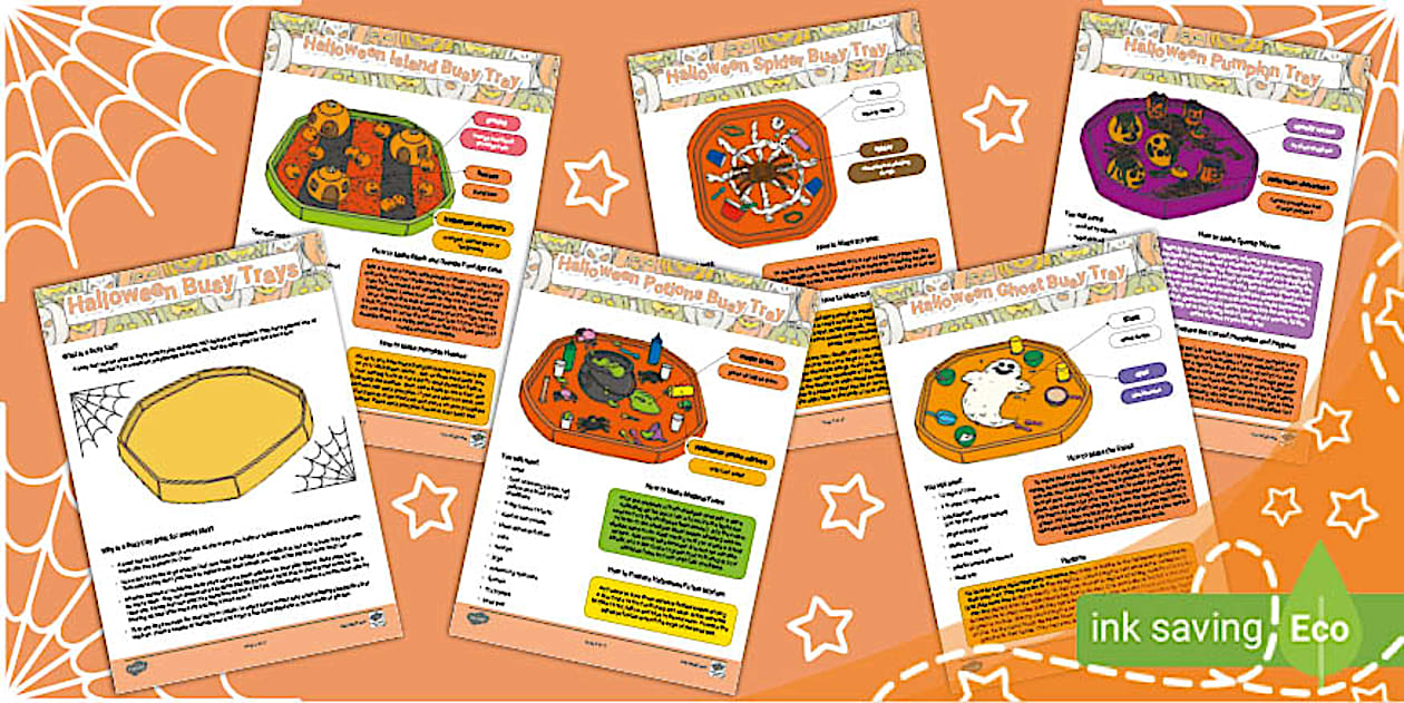 Halloween Busy Tray Ideas for Babies and Toddlers - Twinkl