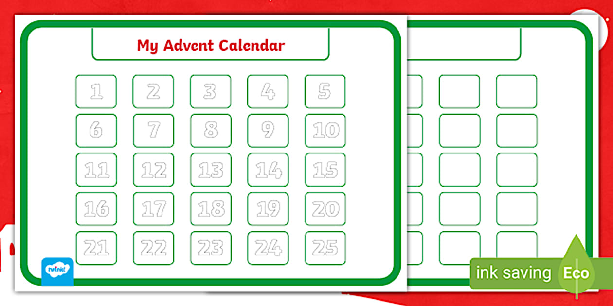 Advent Calendar Designs Resource Pack - Twinkl Resources