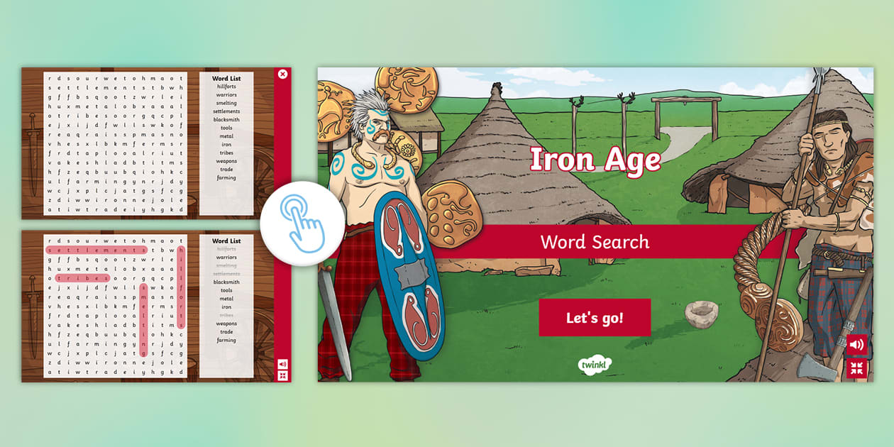 Iron Age Interactive Word Search (Teacher-Made) - Twinkl