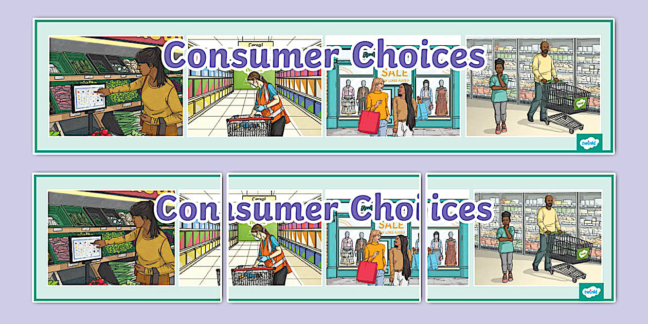 Consumer Choices Display Banner (Teacher-Made) - Twinkl