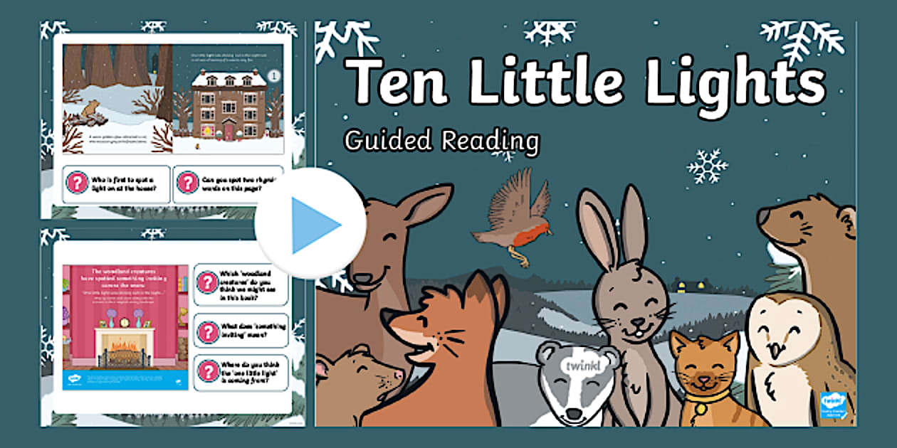Ten Little Lights: KS1 Guided Reading Questions PowerPoint