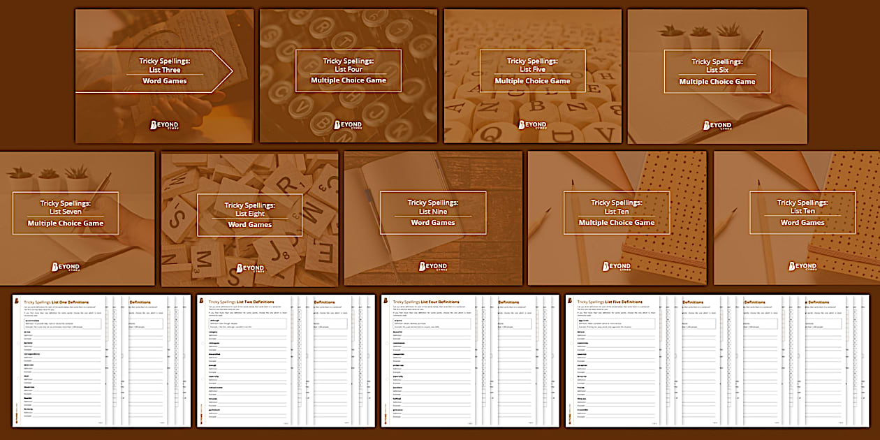 Tricky Spellings: Unit 1-10 Pack (teacher made) - Twinkl