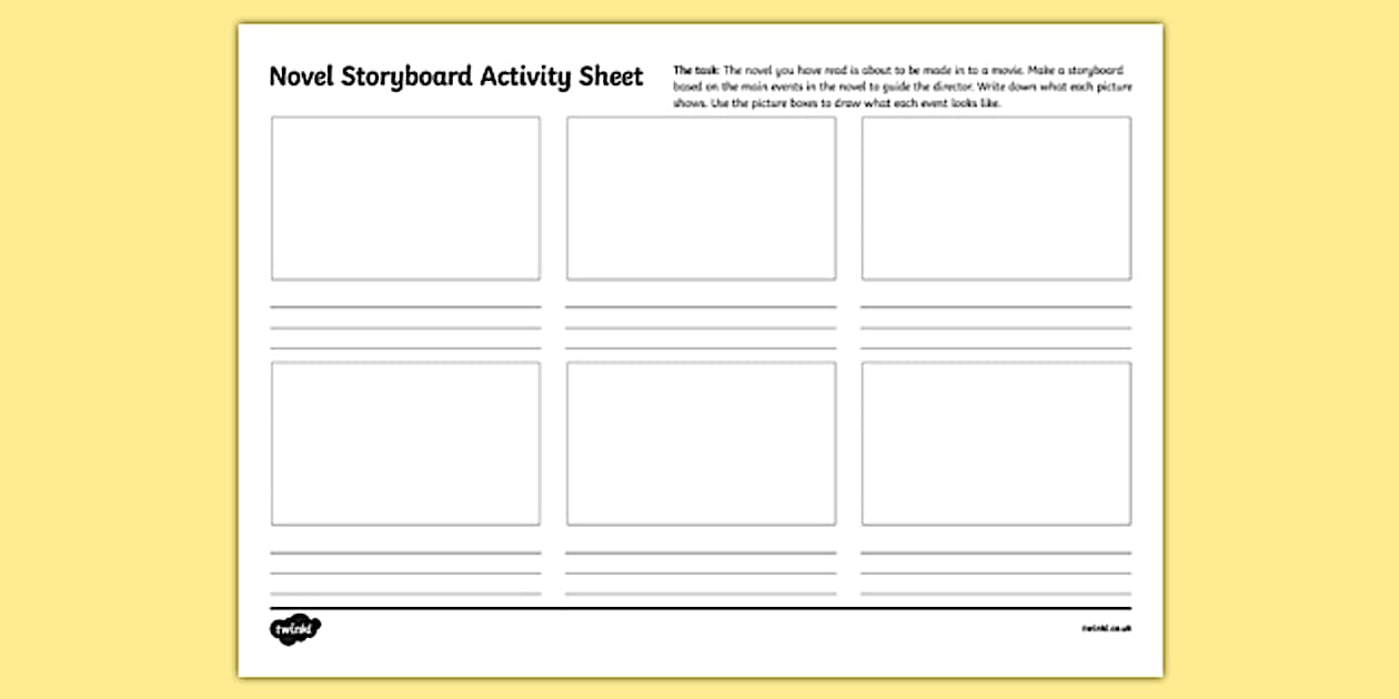 Novel Storyboard Worksheet / Worksheet-Irish, worksheet