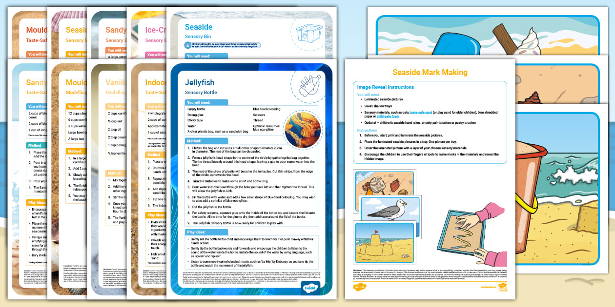 Seaside Sensory Activities Pack | Sensory Play | EYFS