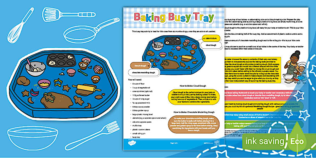 FREE! - Baking Busy Tray (Teacher-Made) - Twinkl