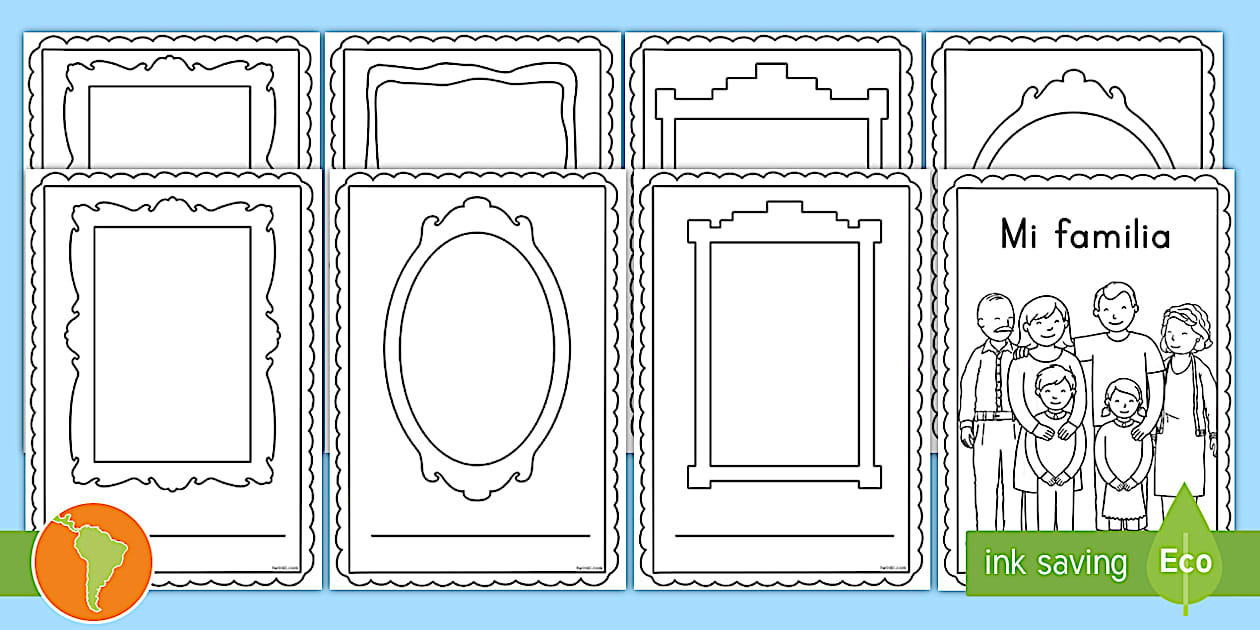Ficha de actividad: Mi familia - Twinkl