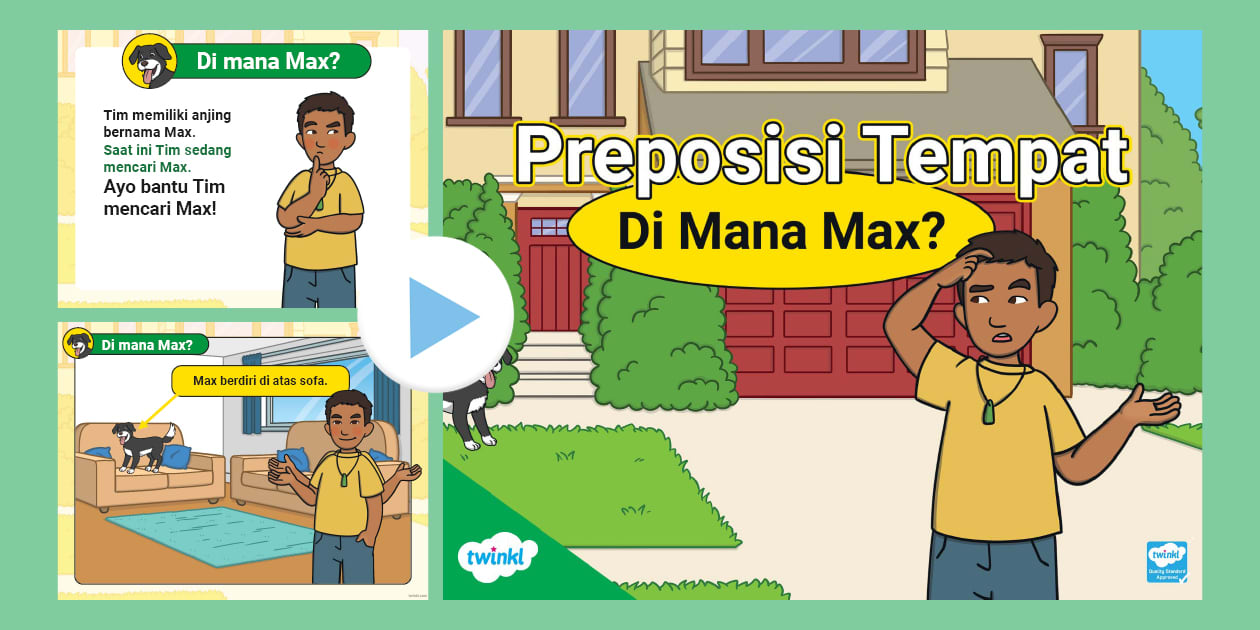 Powerpoint Kata Depan Penanda Tempat atau Letak - Twinkl