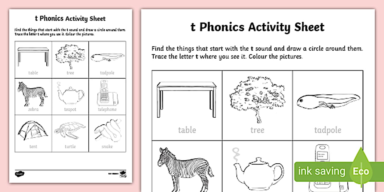 t Phonics Worksheet | Phonics Resources | Twinkl Ireland