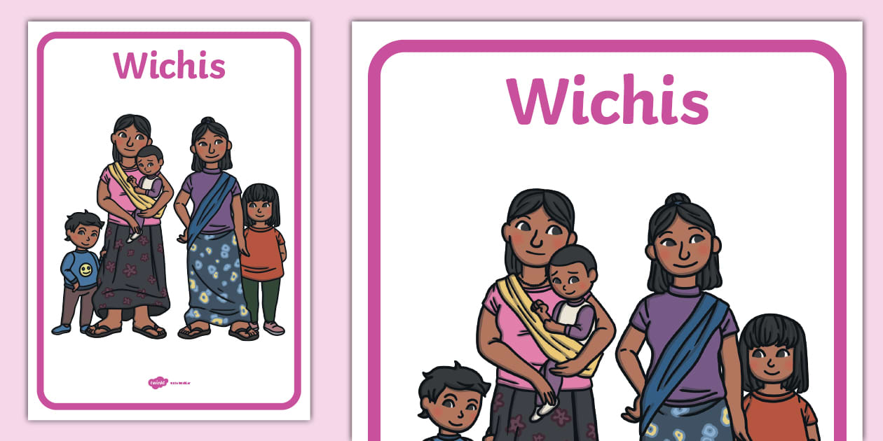 Dibujo Wichis (vestimenta) - Twinkl Argentina (teacher made)